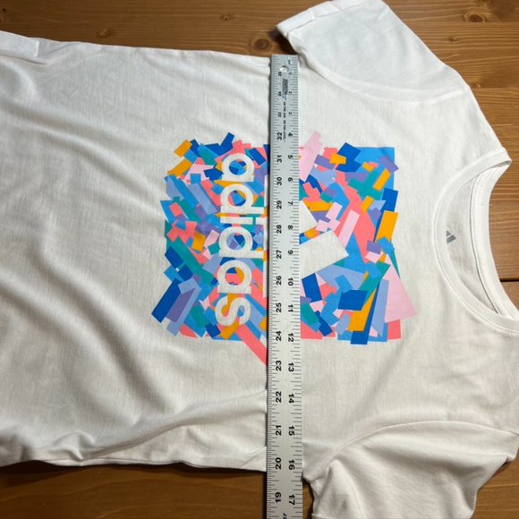 adidas | Shirts & Tops | Adidas Nwt Girls Multicolor Graphic Logo ...